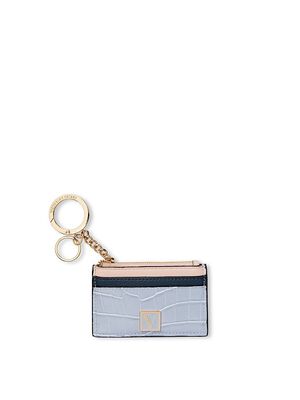 The Victoria Card Case Keychain, Skyflower Blue