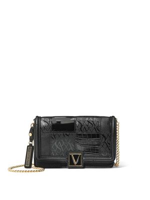 The Victoria Mini Shoulder Bag, Noir Patchwork