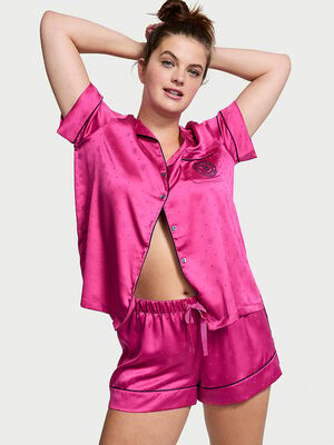 Satin Short Pajama Set,