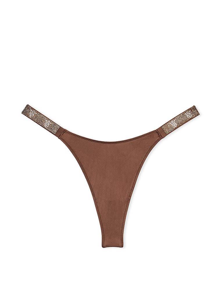 Shine Strap Thong Panty image number null